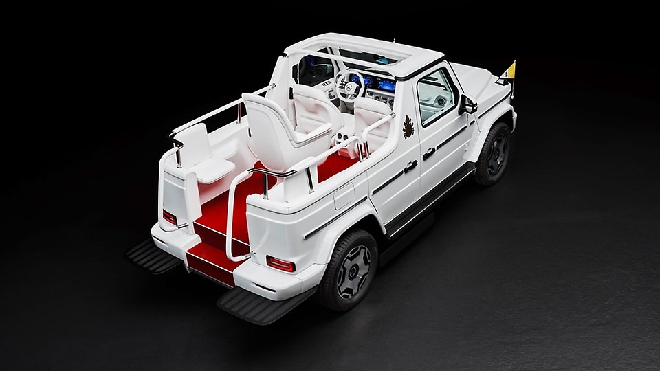 Erstes elektrisches „Papamobil“ von Mercedes-Benz | Mercedes-Benz Group ...