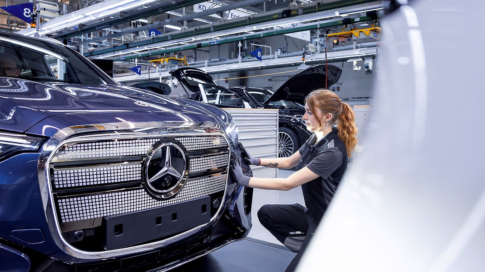 Elegantes Bremen Mercedes Werk Bild